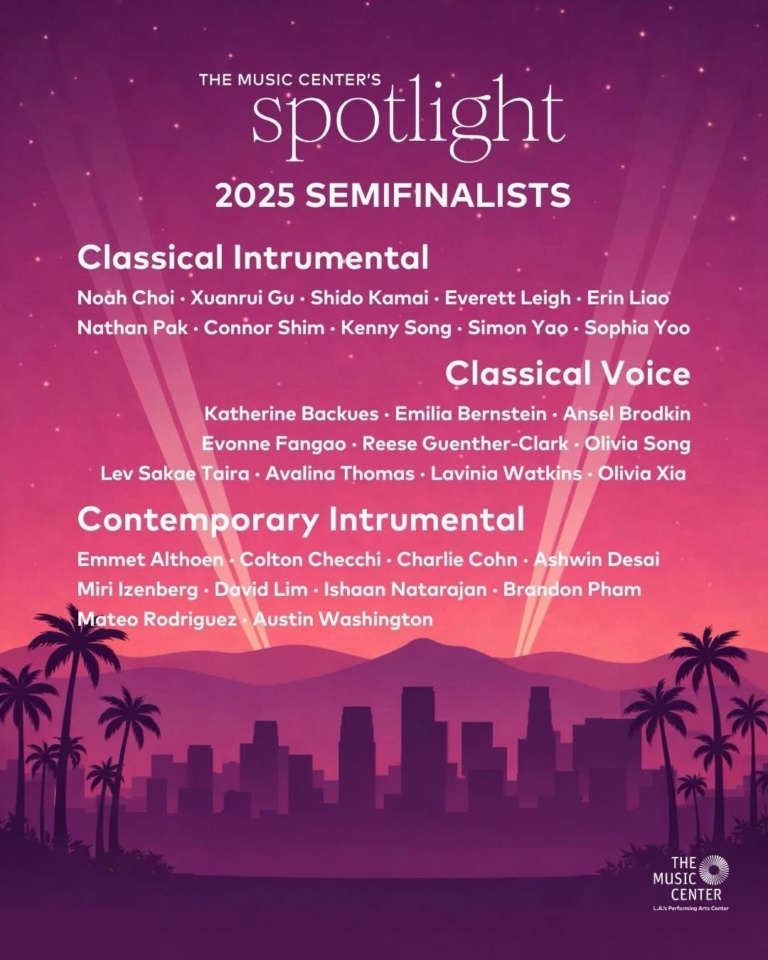 2025-26 Music Center’s Spotlight Award Competition – Dr. Agnes Kim ...